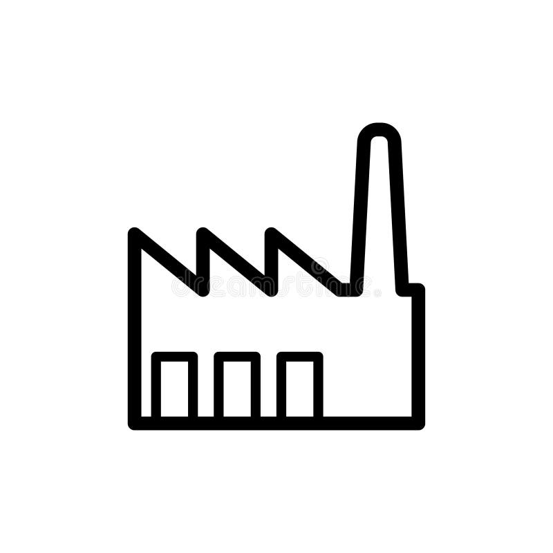 Factory Icon Flat Vector Template Design Trendy Stock Vector ...