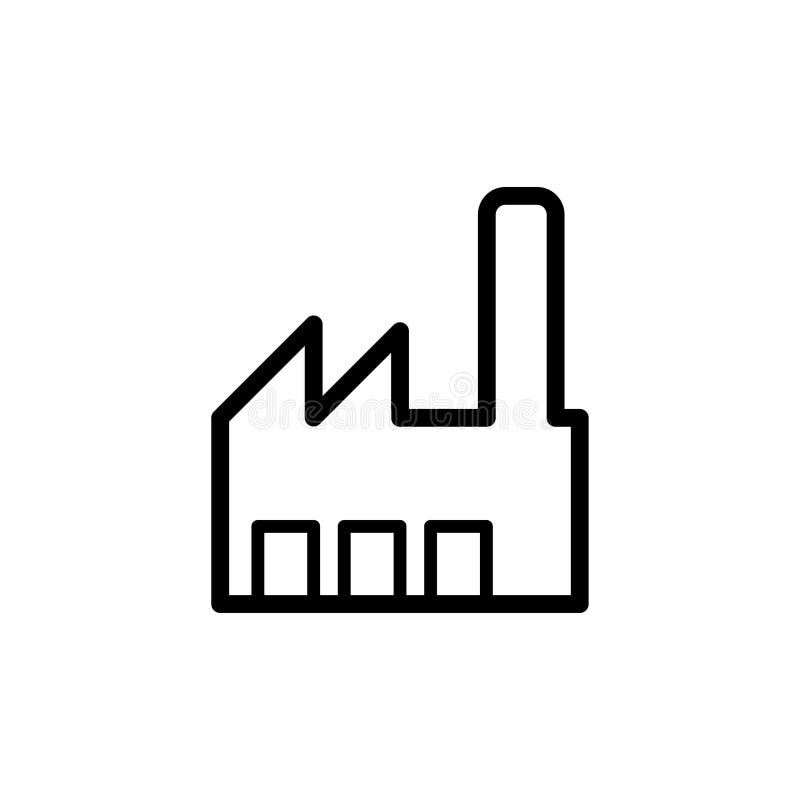 Factory Icon Flat Vector Template Design Trendy Stock Vector ...