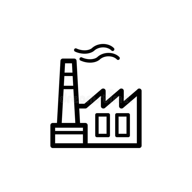 Factory Icon Flat Vector Template Design Trendy Stock Vector ...