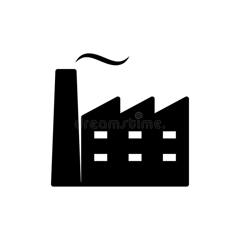 Factory Icon Flat Vector Template Design Trendy Stock Vector ...