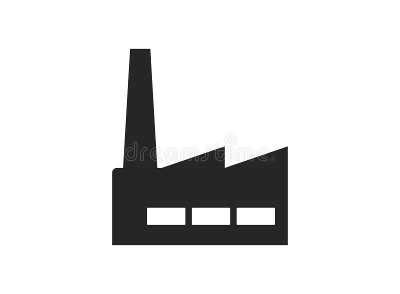 Factory Icon. Industry and Manufacturing Symbol Stock Vector ...