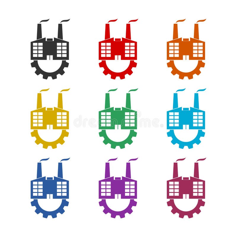 Factory icon stock vector. Illustration of leaf, petrochemical - 99383565