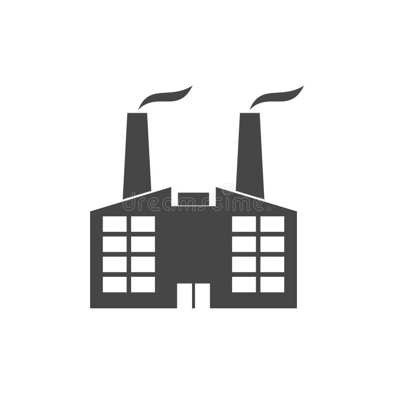 Factory icon stock vector. Illustration of chemical, fuel - 99384063