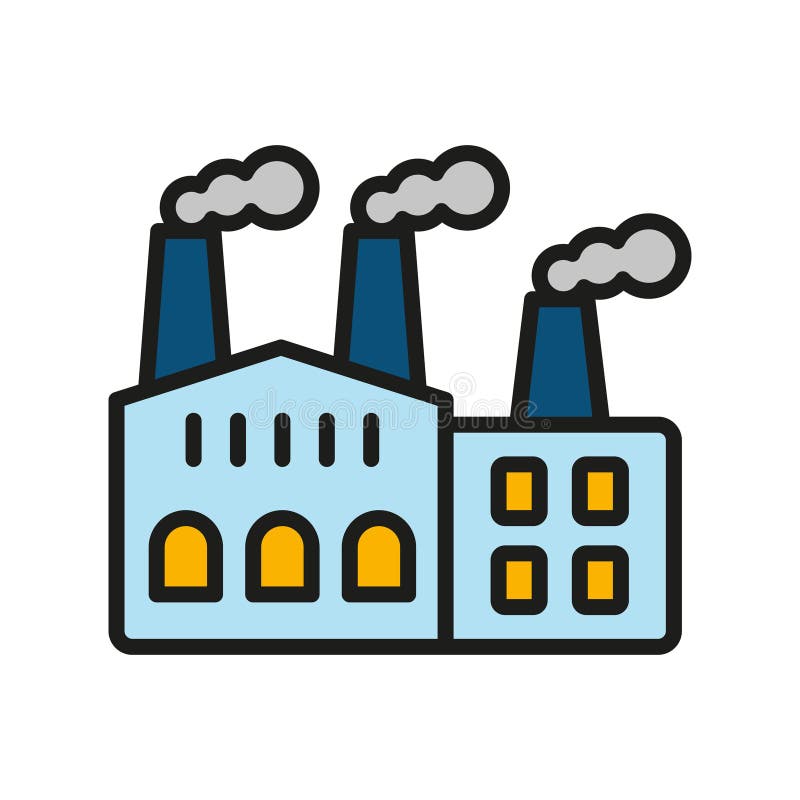 Factory Icon Vector Design Templates Simple and Modern Stock Vector ...