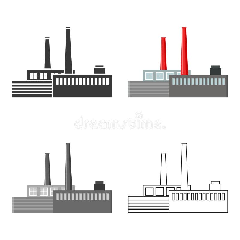 Factory Icon of Vector Illustration for Web and Mobile Stock Vector ...