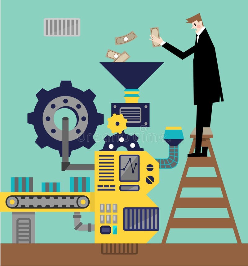 Money factory stock illustration. Illustration of money - 2611192