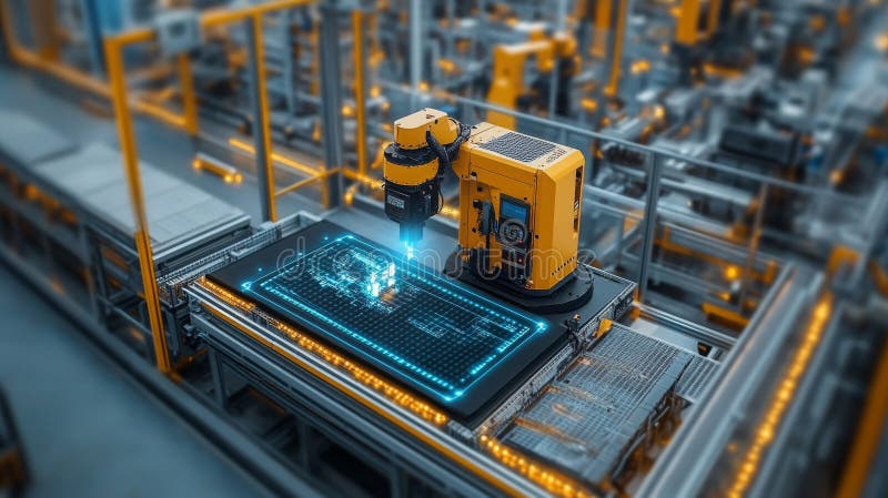 Smart Robotic Devices Optimizing Factory Processes Stock Photos - Free ...