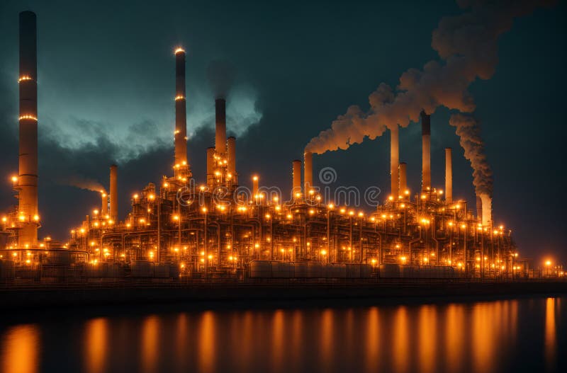 Factory. Industrial Enterprise. Concept of Environmental Pollution ...