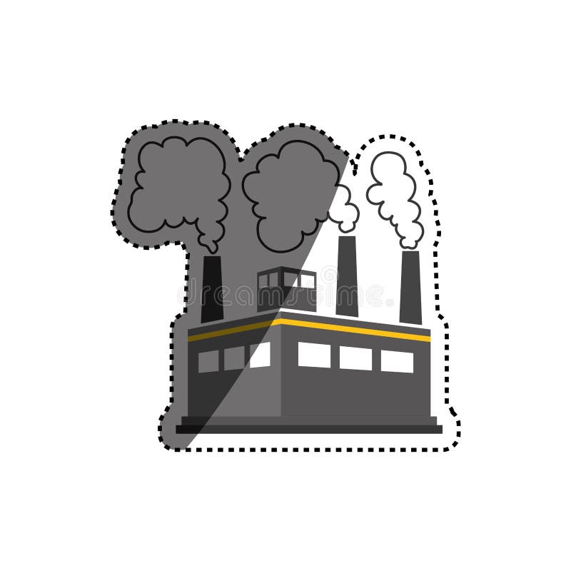 Factory or Industry Building Symbol Stock Illustration - Illustration ...