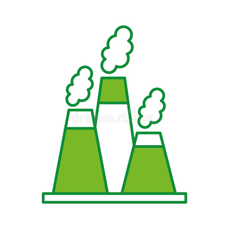 Factory Industry Chimney Icon Stock Vector - Illustration of graphic ...