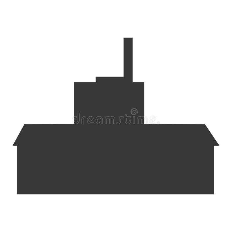 Factory Industry Industrial Icon Stock Illustration - Illustration of ...