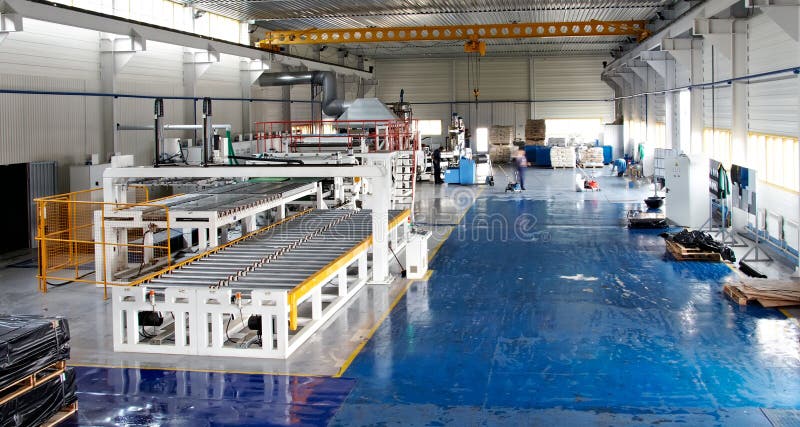 Industrial Factory Interior Stock Image - Image of automatic, clean ...