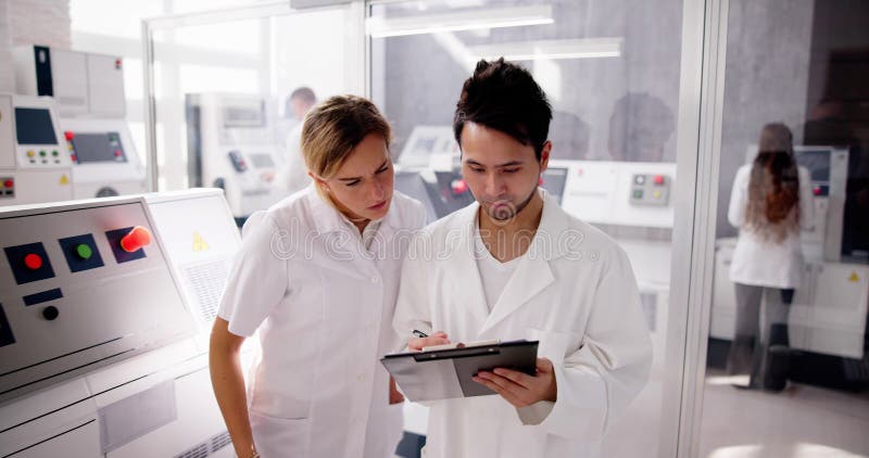 Factory Inspection Work and Surveying Stock Photo - Image of worker ...