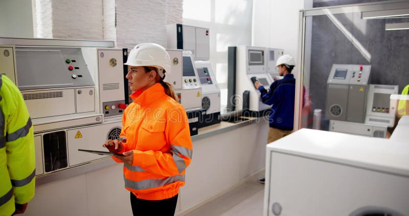 Factory Inspection Work and Surveying Stock Photo - Image of worker ...