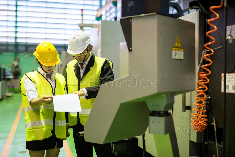 Factory Inspector Check Microchip Mock Up Model at Machinery Stock ... Factory Inspector Check Microchip Mock Up Model at Machinery Stock ...