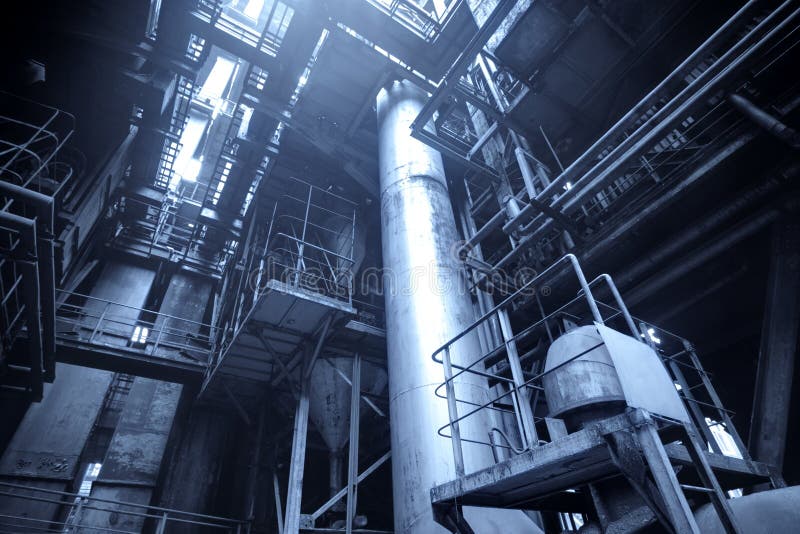 Factory interior stock image. Image of abandoned, rough - 43222433