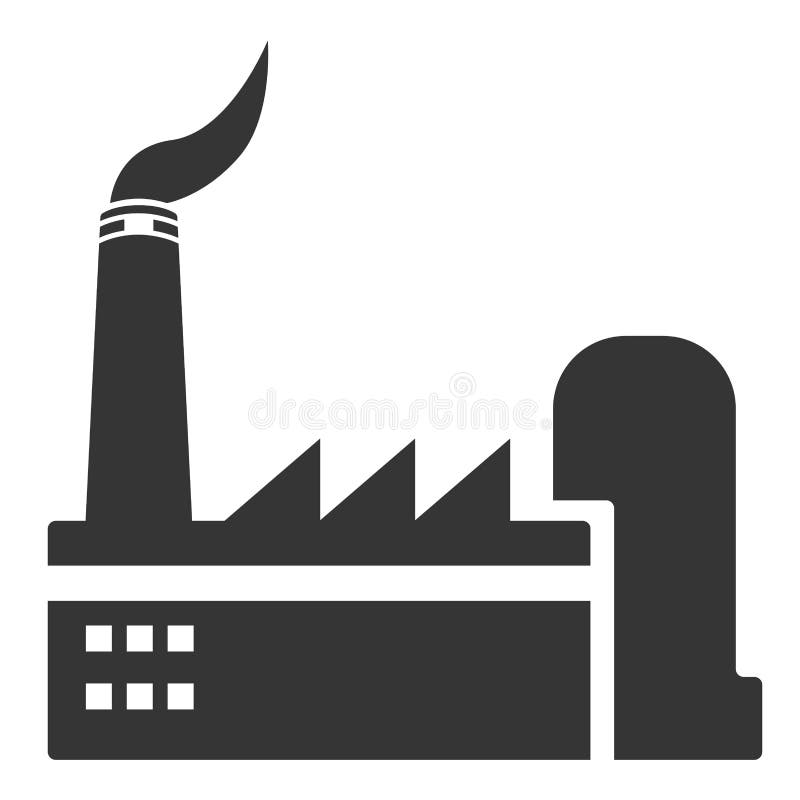 Processing Factory. Factory and Industry Single Icon in Outline Style ...