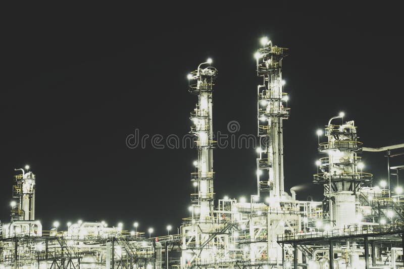 Factory Landscape in Ulsan, Korea Stock Image - Image of city, skyline ...