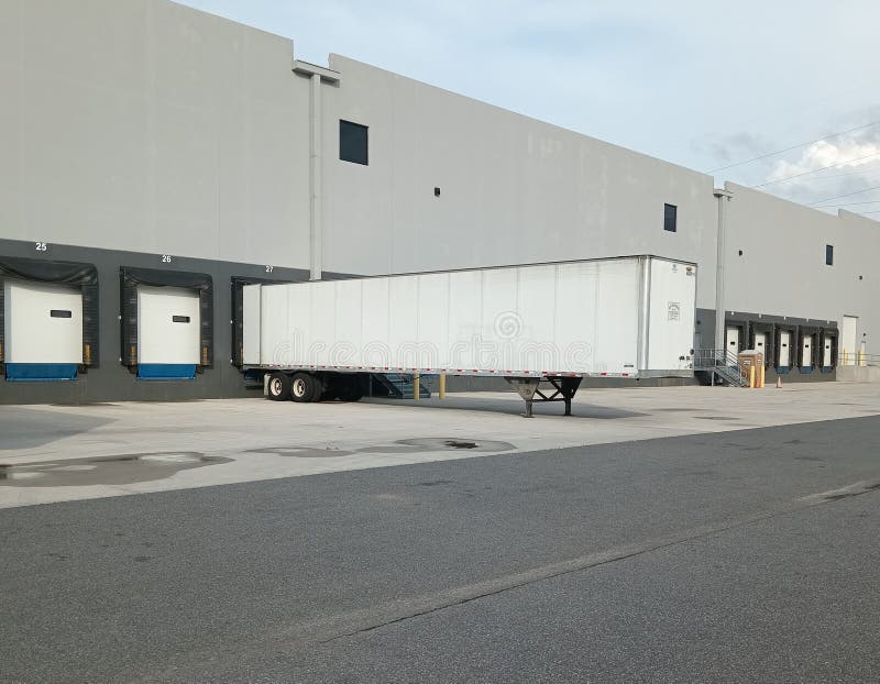 Factory Loading Dock Located in South New Jersey Stock Image - Image of ...