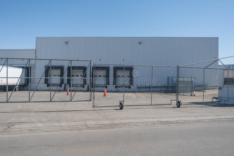 Factory Loading Dock for Loading Shipments Stock Image - Image of ...