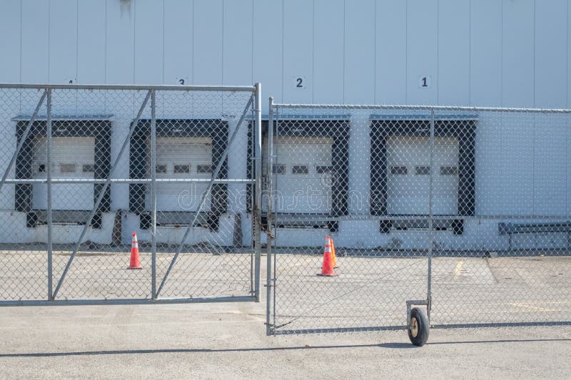 Factory Loading Dock for Loading Shipments Stock Image - Image of ...