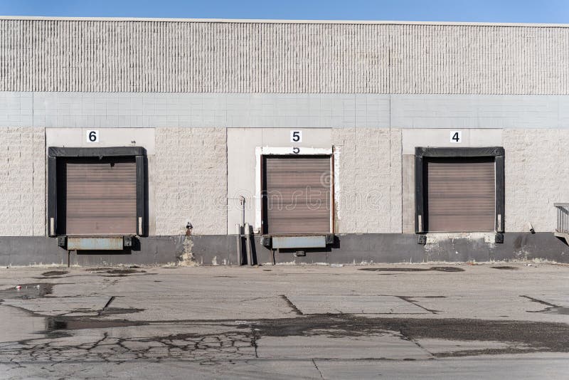 Factory Loading Dock for Loading Shipments Stock Photo - Image of ...