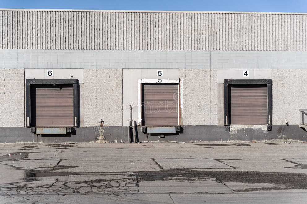 Factory Loading Dock for Loading Shipments Stock Photo - Image of ...