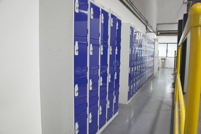 Rows of Shelves in Warehouse Stock Photo - Image of room, horizontal ...