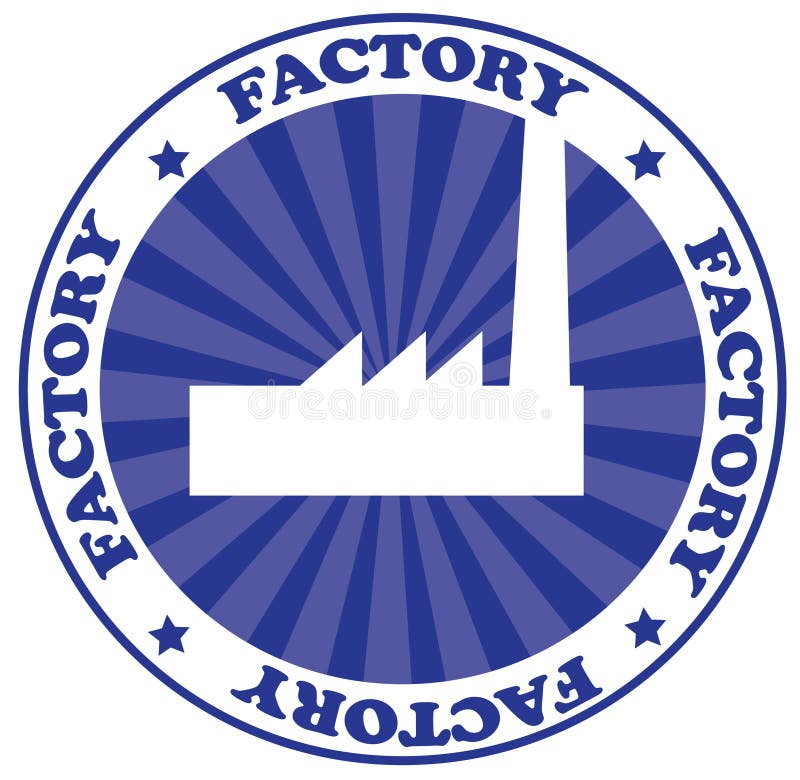 Factory logo stock vector. Illustration of isolated, industry - 28274850