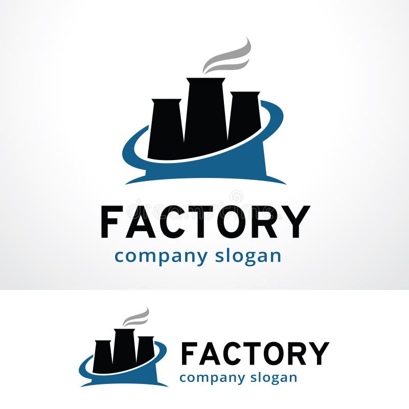 Factory Logo Template Design Vector, Emblem, Design Concept, Creative Symbol, Icon Stock Vector ...