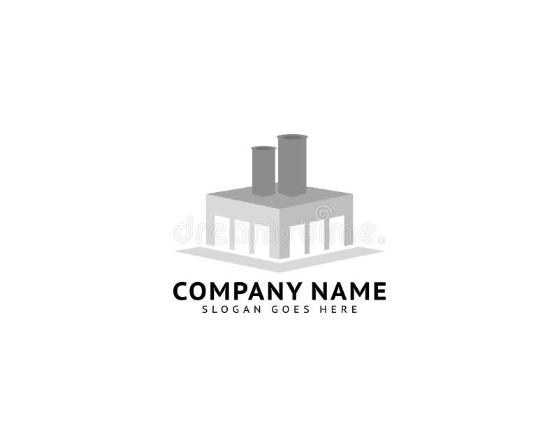 Factory Logo Vector Icon Illustration Stock Vector - Illustration of ...