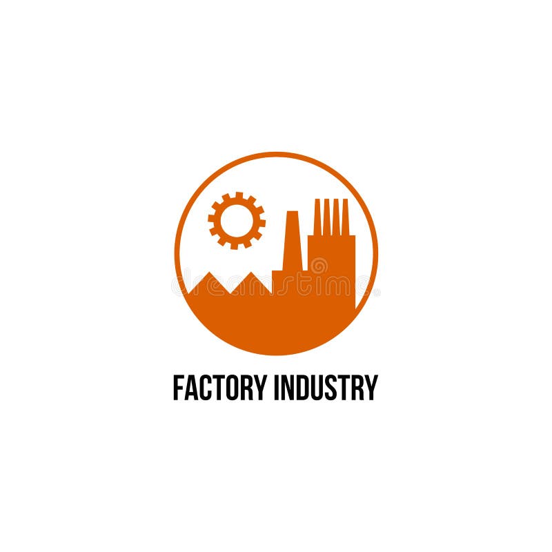 Factory Logo Vector Illustration Design Stock Vector - Illustration of ...