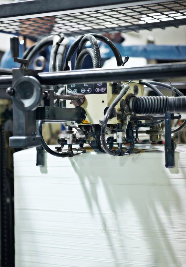 Factory, Machine and Closeup on Technology for Production System in ...