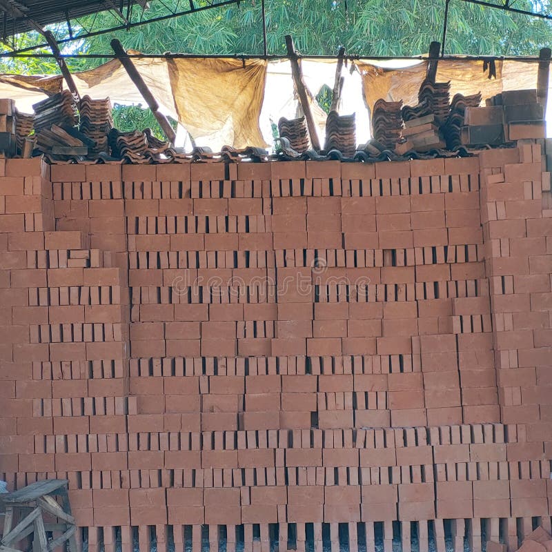 Factory for Making Bricks by Burning Stock Photo - Image of ...