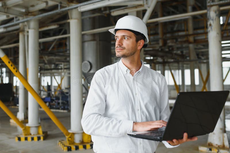 Factory Manager in Inspection of Manufacturing. Man in Industrial ...