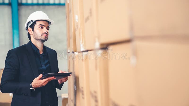 Factory Manager or Executive with His Assistant Visit Factory Tour ...