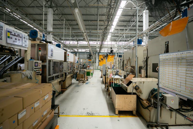 Factory Material Storage Area, Warehouse for Keep Stock, Manufacturing ...