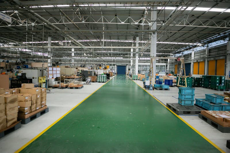 Factory Material Storage Area, Warehouse for Keep Stock, Manufacturing ...