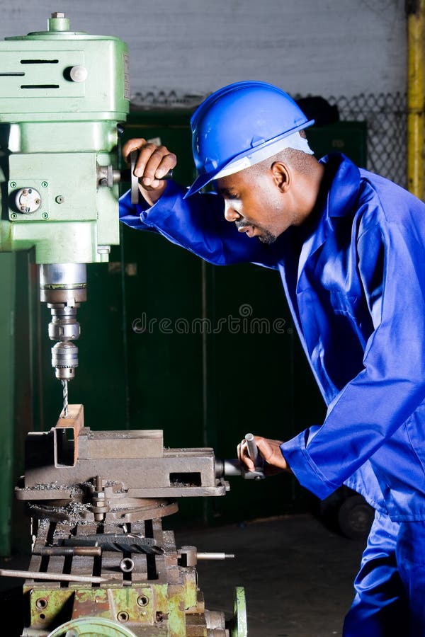 Factory mechanic at work stock image. Image of labor, apprentice - 7671655