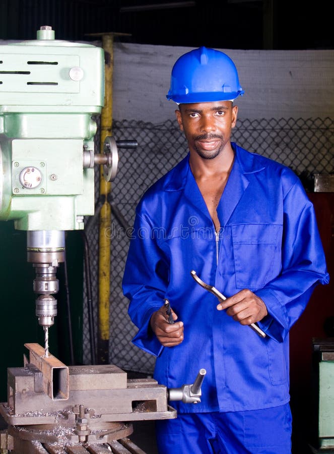 Factory mechanic at work stock image. Image of labor, apprentice - 7671655