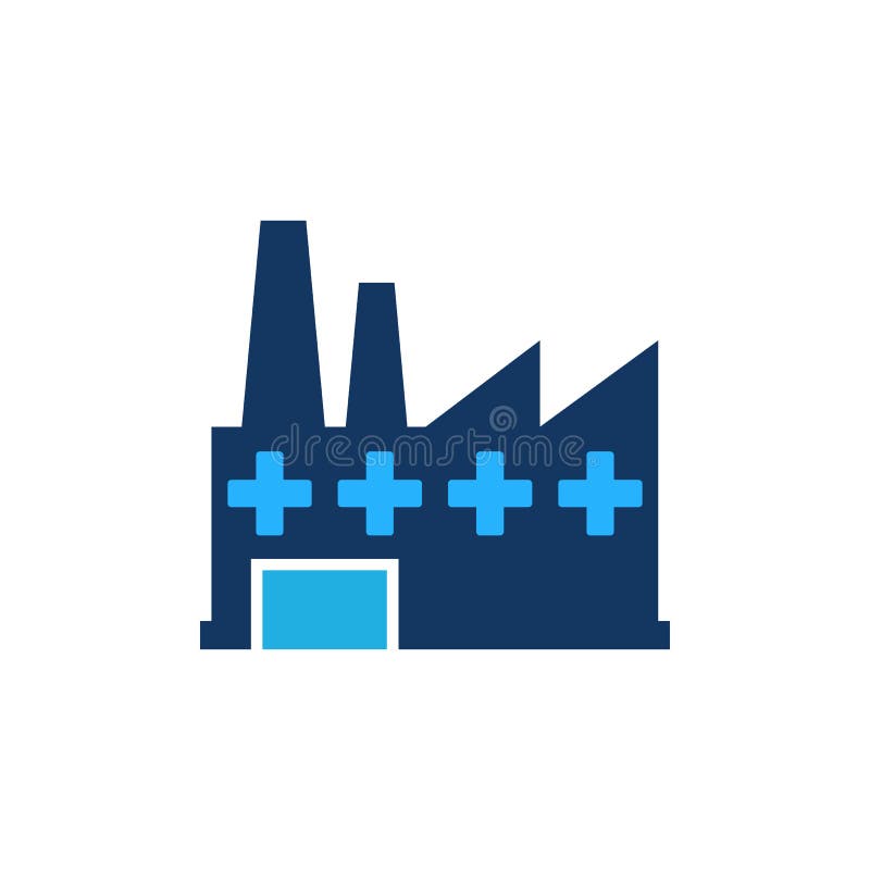 Factory Medical Logo Icon Design Stock Vector - Illustration of design ...