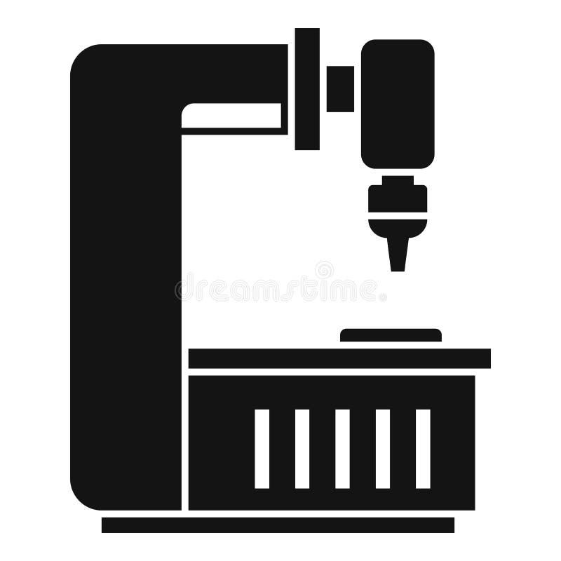Factory Milling Machine Icon, Simple Style Stock Vector - Illustration ...