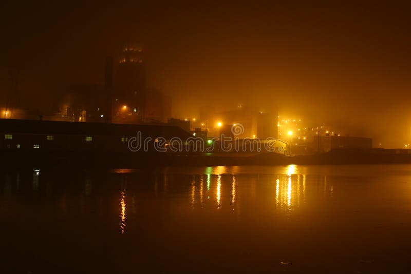 Factory in the mist stock photo. Image of industry, pollution - 1773600