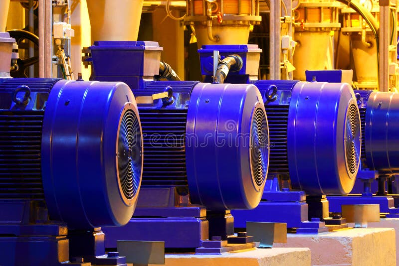 Factory Motor Machine Equipment Stock Photo - Image of shiny, supply ...