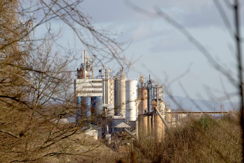 Factory in nature stock photo. Image of rusty, clouds - 22954382