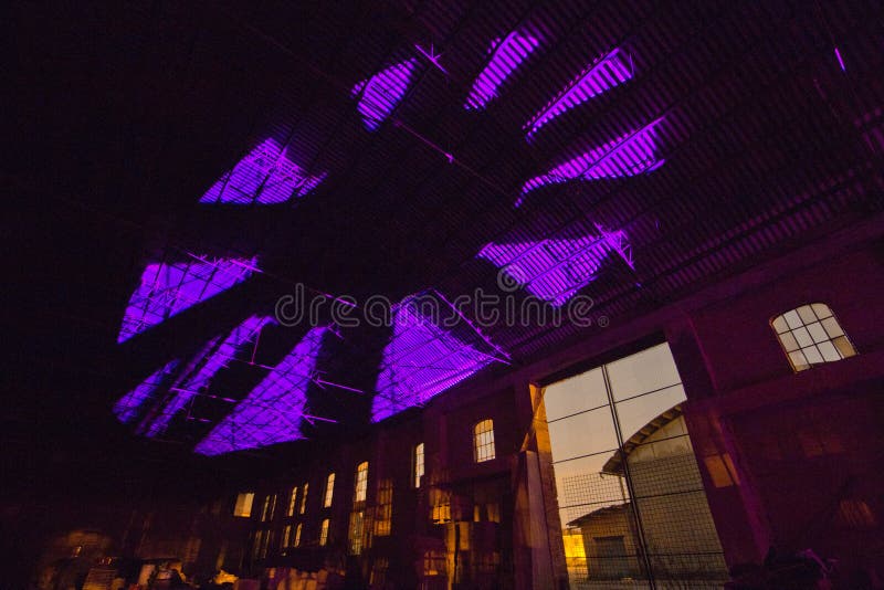 Factory night composition stock photo. Image of orange - 91140944