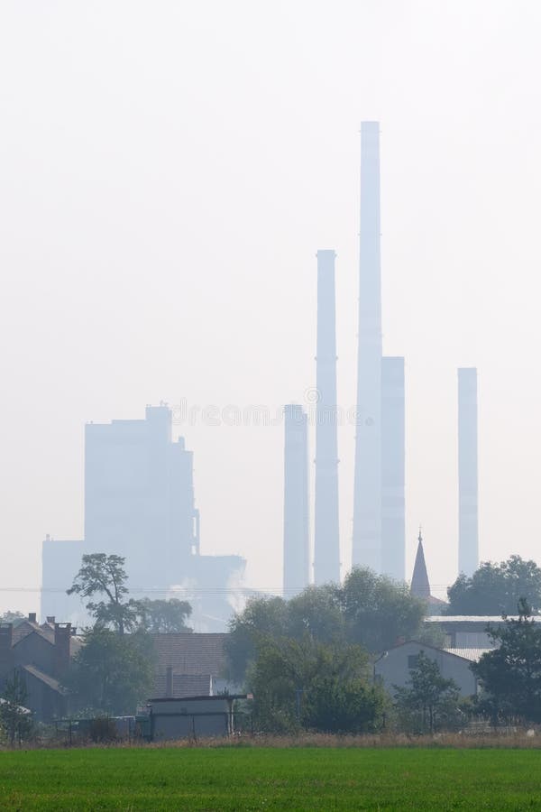 Factory no.1 stock photo. Image of factory, trees, grassland - 11126398