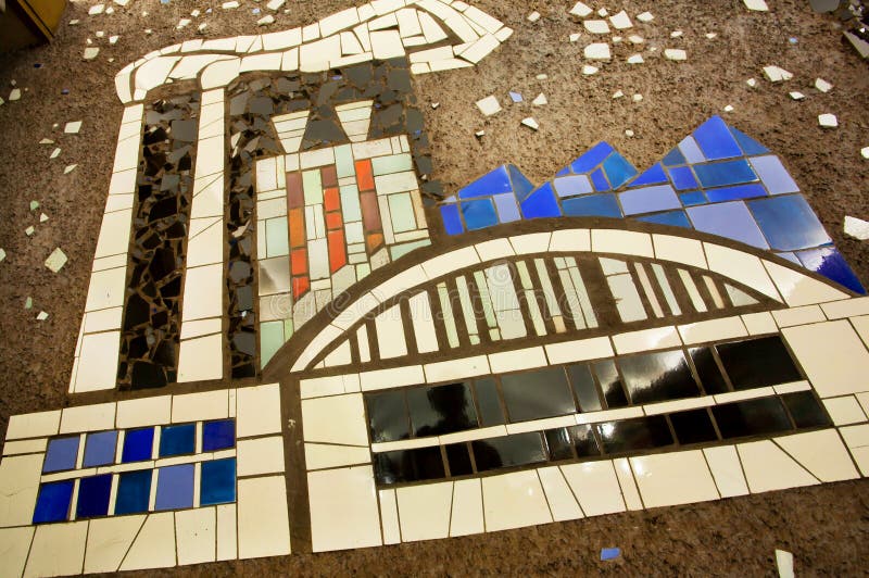 Ceramic Silo Tile stock photo. Image of beautiful, ornament - 96493704