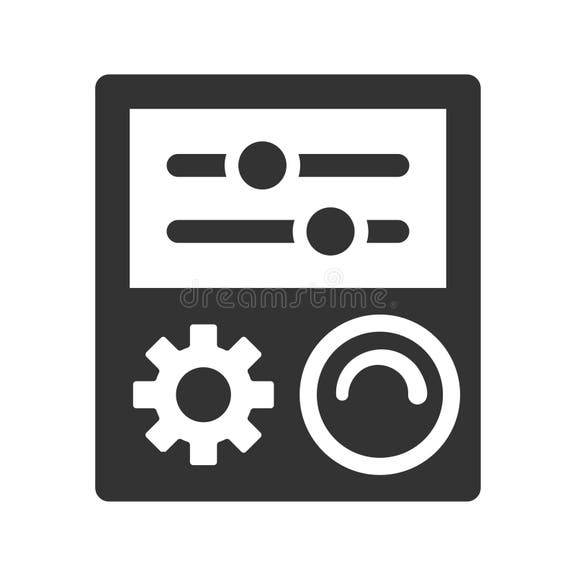 Factory Operation Setting Icon Stock Illustration - Illustration of ...