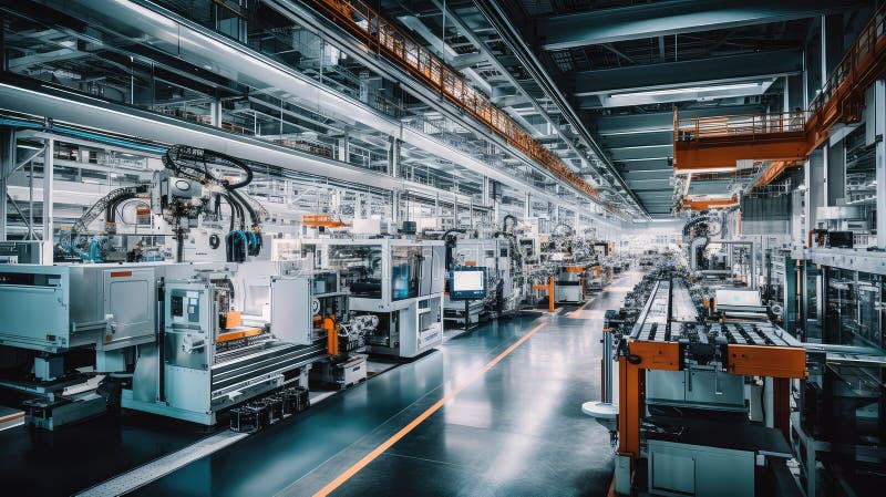 Factory Operations Technology Stock Illustration - Illustration of ...